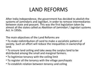 Land reforms in india | PPT