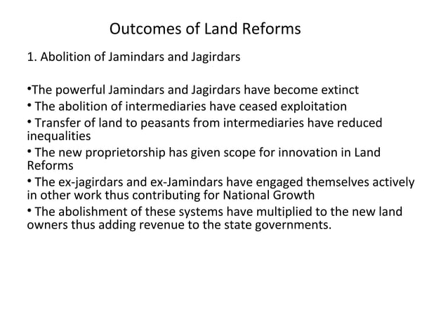 Land reforms in india | PPT