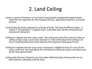 Land reforms in india | PPT