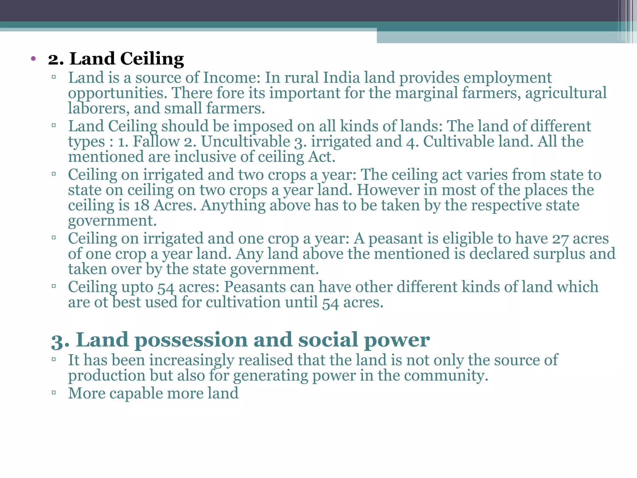 Land reforms in india | PPT