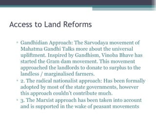 Land reforms in india | PPT