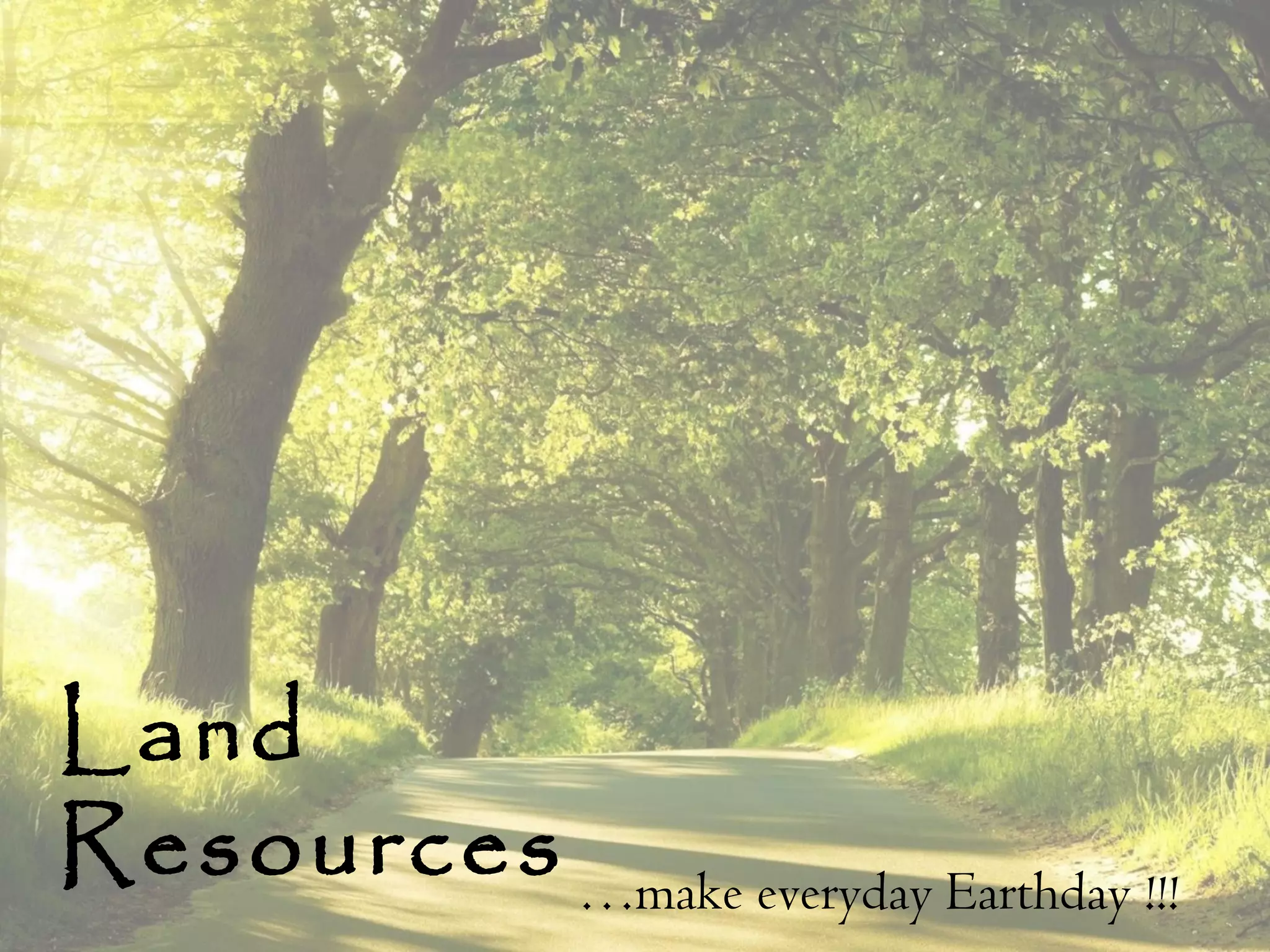 Land resources | PPT
