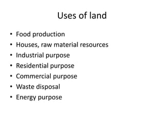 Land resources | PPT