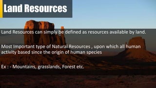 Land resources , soil erosion and land degradation | PPTX | Agriculture ...