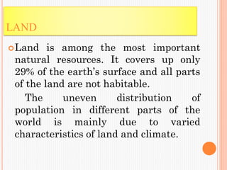 Ecology the land resources , by amita saxena | PDF