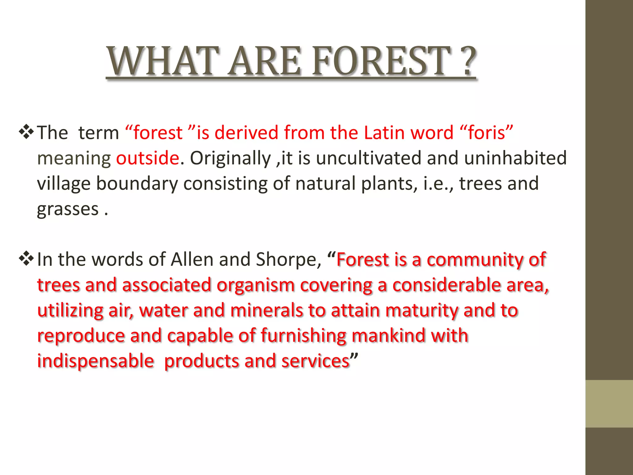 Land resources (forest and minerals) & biodiversity | PPTX ...