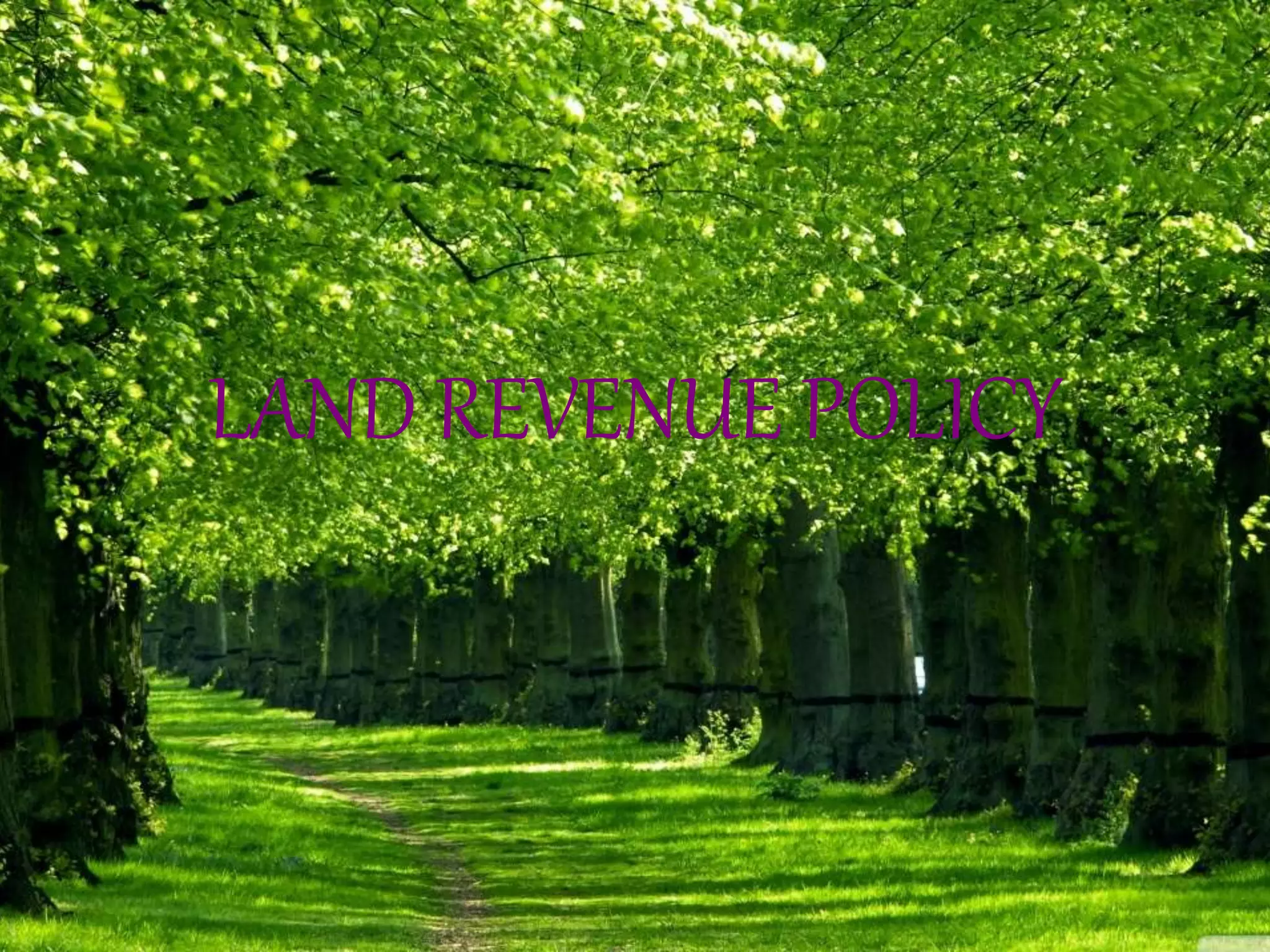 Land revenue system | PPTX