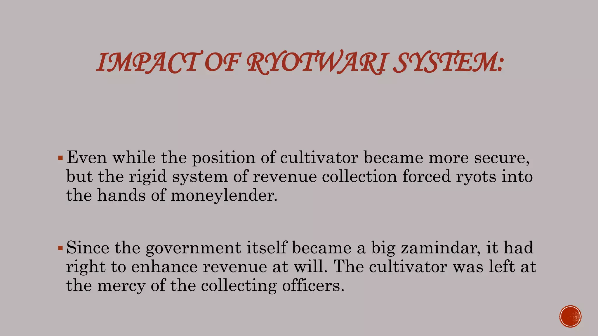 Land revenue system in british india | PPTX
