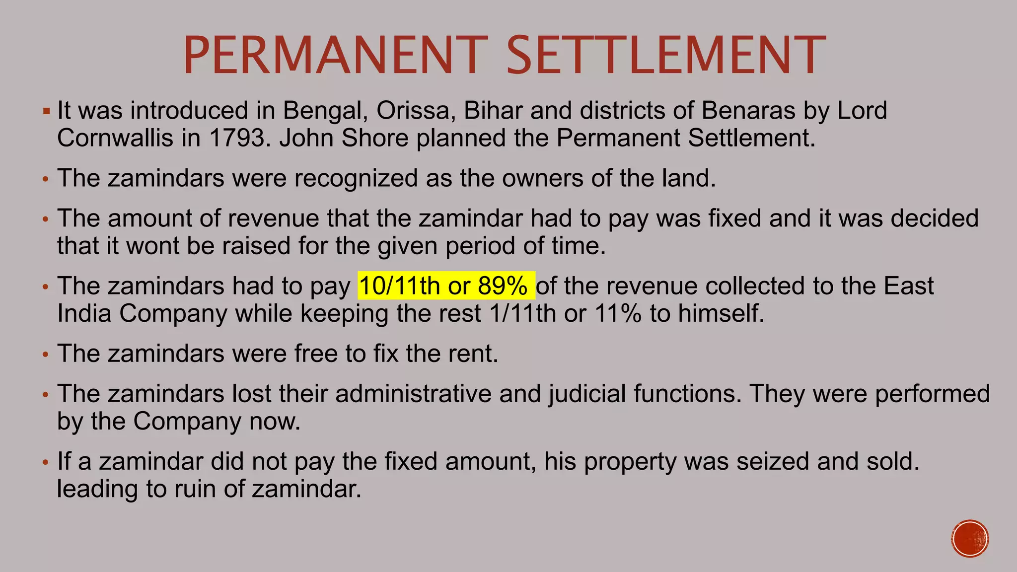 Land revenue system in british india | PPTX