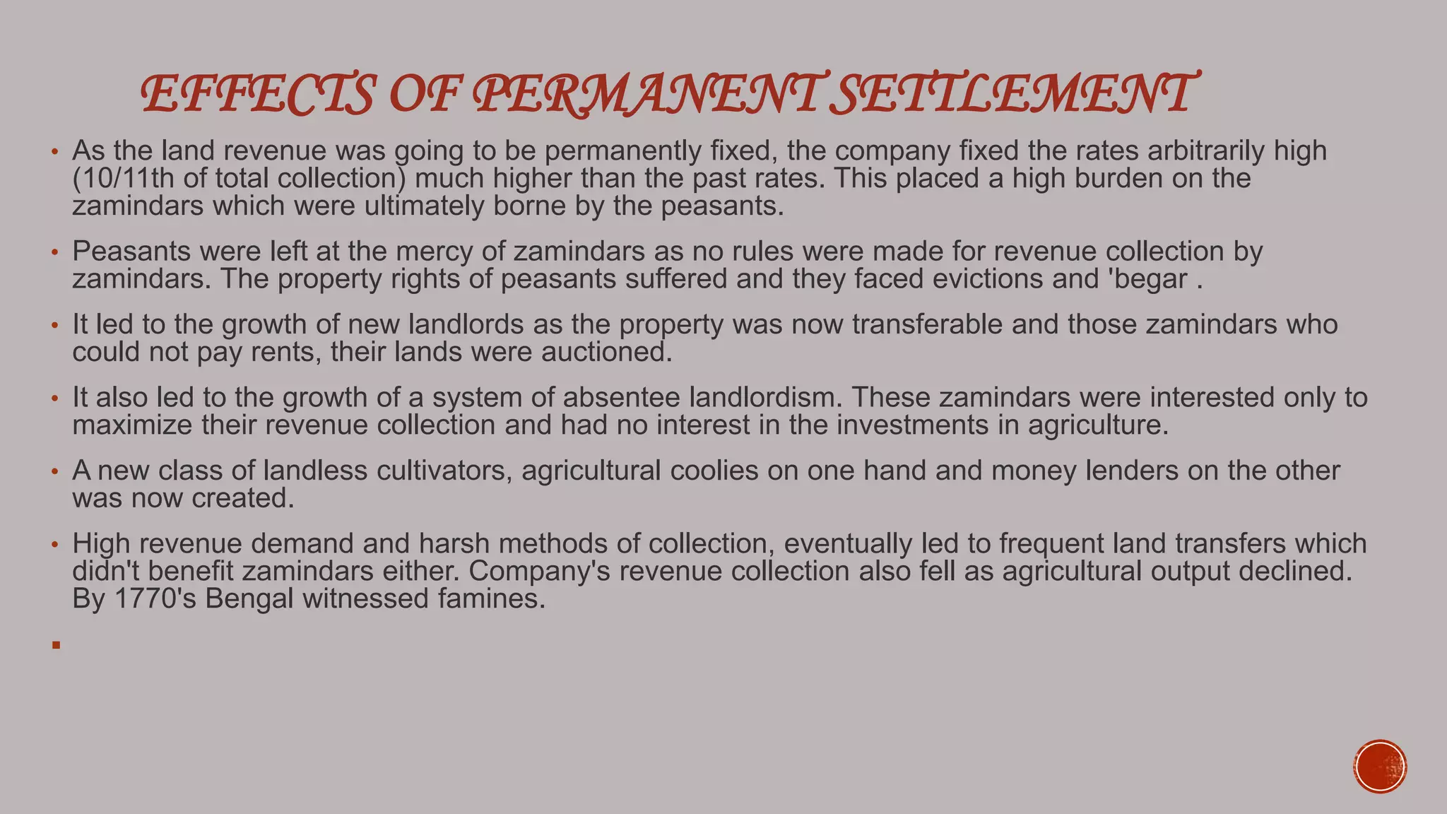 Land revenue system in british india | PPTX