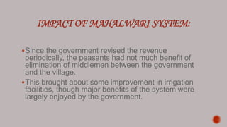 Land revenue system in british india | PPTX