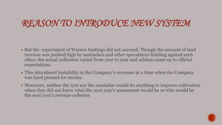 Land revenue system in british india | PPTX