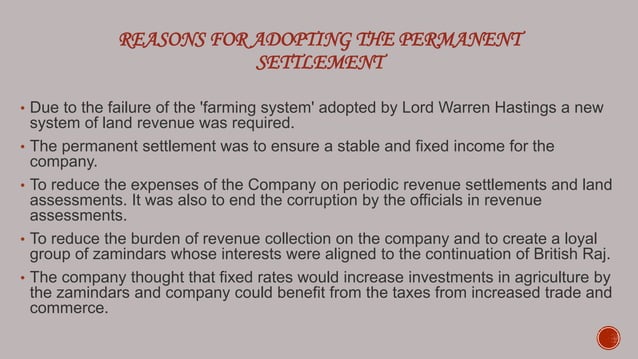 Land revenue system in british india | PPTX
