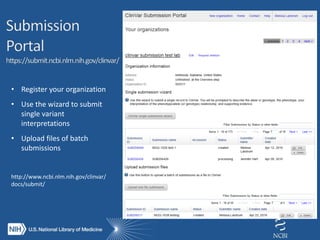 ClinVar: Aggregating Data to Improve Variant Interpretation - Melissa ...