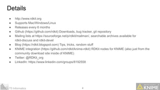 ACS San Diego - The RDKit: Open-source cheminformatics | PDF