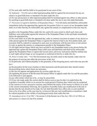 Kerala Sreepadam Lands Act .1950