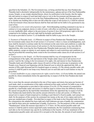 Kerala Sreepadam Lands Act .1950