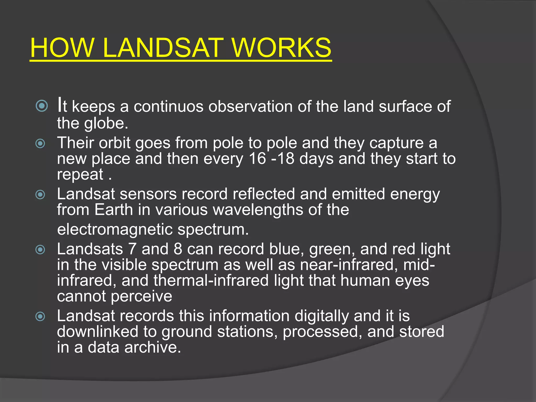 Landsat data and its application in landuse and landcover .(NIT ROURKELA) | PPTX
