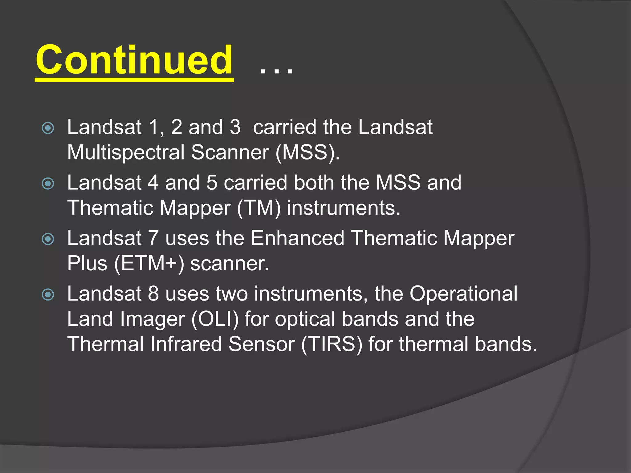 Landsat data and its application in landuse and landcover .(NIT ROURKELA) | PPTX