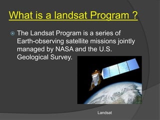 Landsat data and its application in landuse and landcover .(NIT ...
