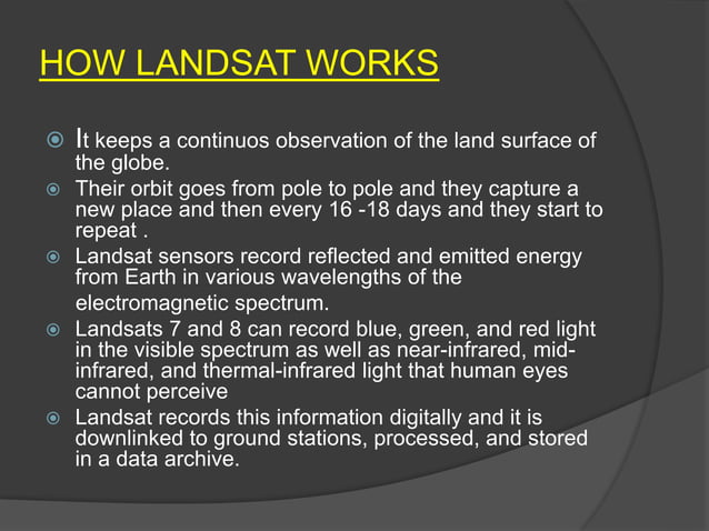 Landsat data and its application in landuse and landcover .(NIT ...