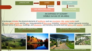 Landscape... a brief introduction | PPTX | Gardening | Home & Garden