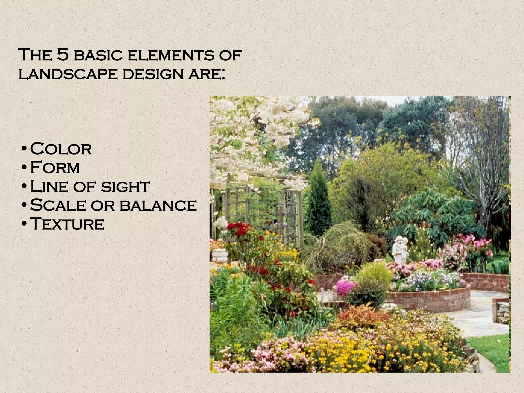 Landscape Design and Principles | PPT