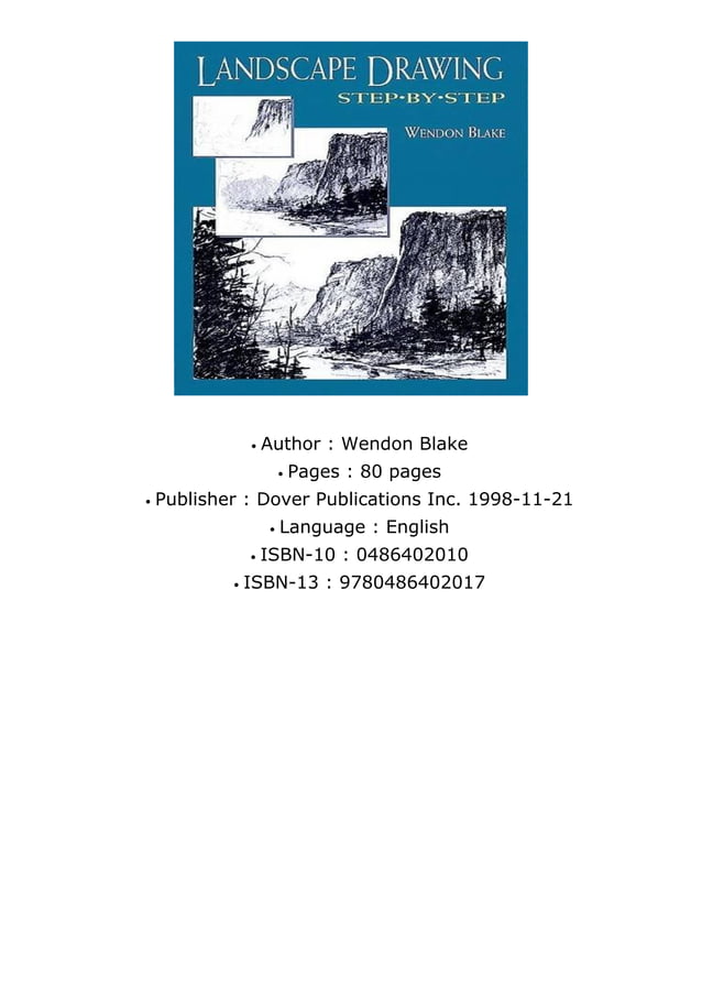 Landscape Drawing Step-by-Step (Dover Art Instruction) For Kindle | PDF