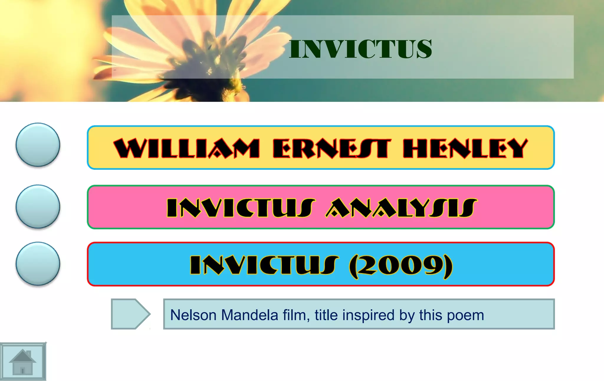 INVICTUS ANALYSIS by William Ernest Henley | PPT