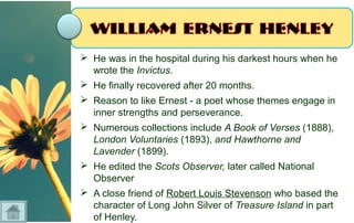 INVICTUS ANALYSIS by William Ernest Henley | PPT