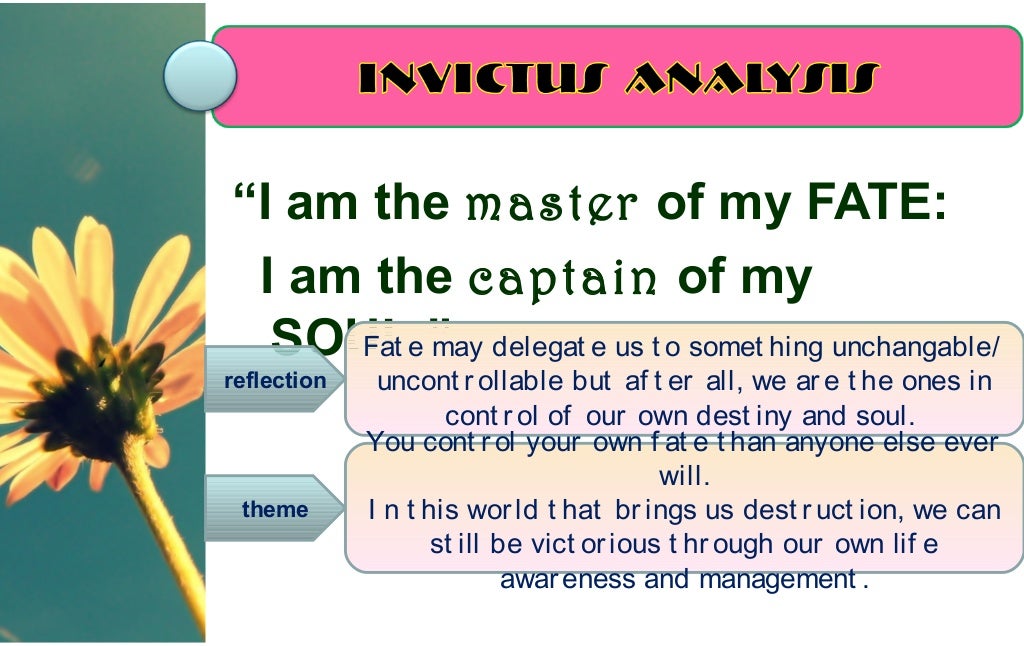 INVICTUS ANALYSIS by William Ernest Henley