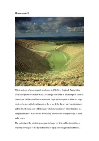 Landscape analysis | DOCX | Photography | Arts and Crafts