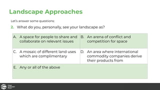 Landscape Approaches and Landscape Leadership | PDF