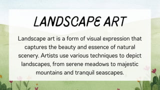 Exploring the world of Landscape Art: A Comprehensive Analysis | PDF