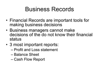 Landscape Business Records Accounting | PPT