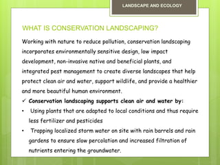 Landscape conservation | PPTX