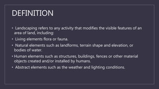 Landscape design | PPTX