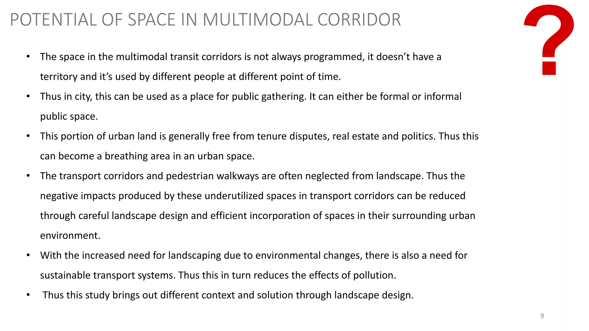 Landscape design for multimodal transport corridors | PDF
