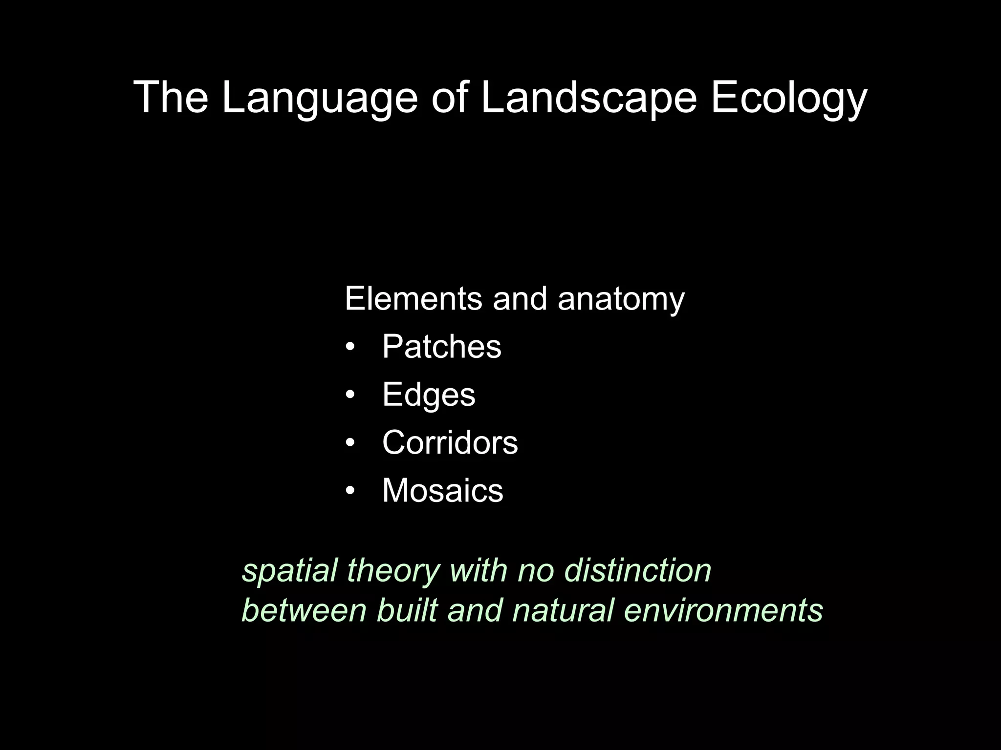 Landscape ecology | PPTX