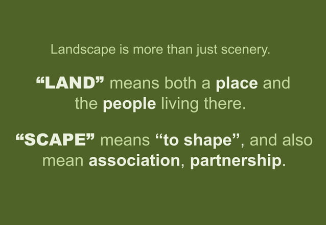 What is landscape? What is landscape architecture? What is landscape ...