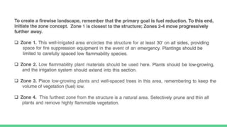 Landscaping to reduce wildfire risk | PPT