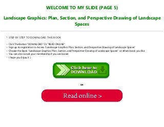 ~>PDF @*BOOK Landscape Graphics: Plan, Section, and Perspective Drawing ...