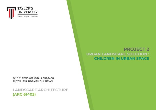 Landscape Architecture Project 2 | PDF | Daycare and Pre-School | Parenting
