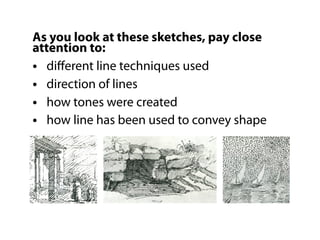Landscape Line Drawings (sketch examples) | PDF