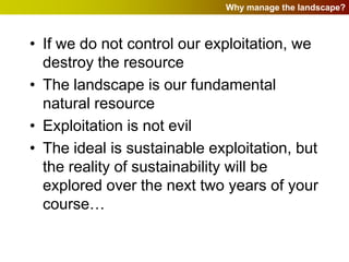 Landscape management with GIS | PPTX