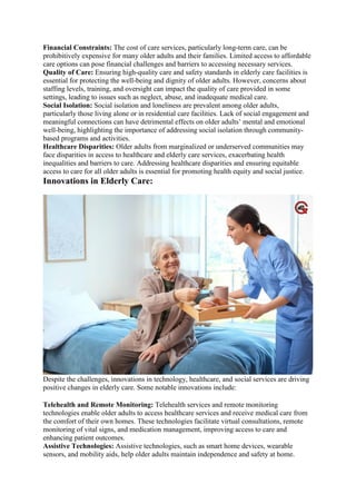 Elderly Care: Importance, Types of Services, Challenges and Innovations ...