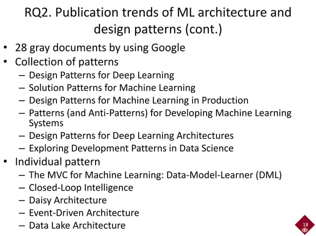 Landscape Of Iot And Machine Learning Patterns | Ppt
