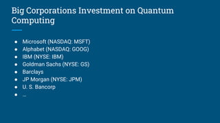 Landscape of Quantum Computing Market | PPTX