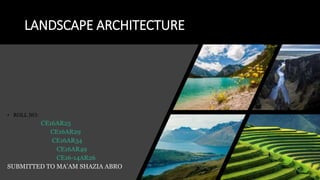 Landscape architecture | PPTX