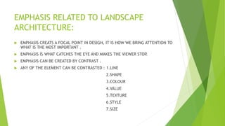 LANDSCAPE PPT POOJA. ARCHITECTURE DESIGN | PPTX